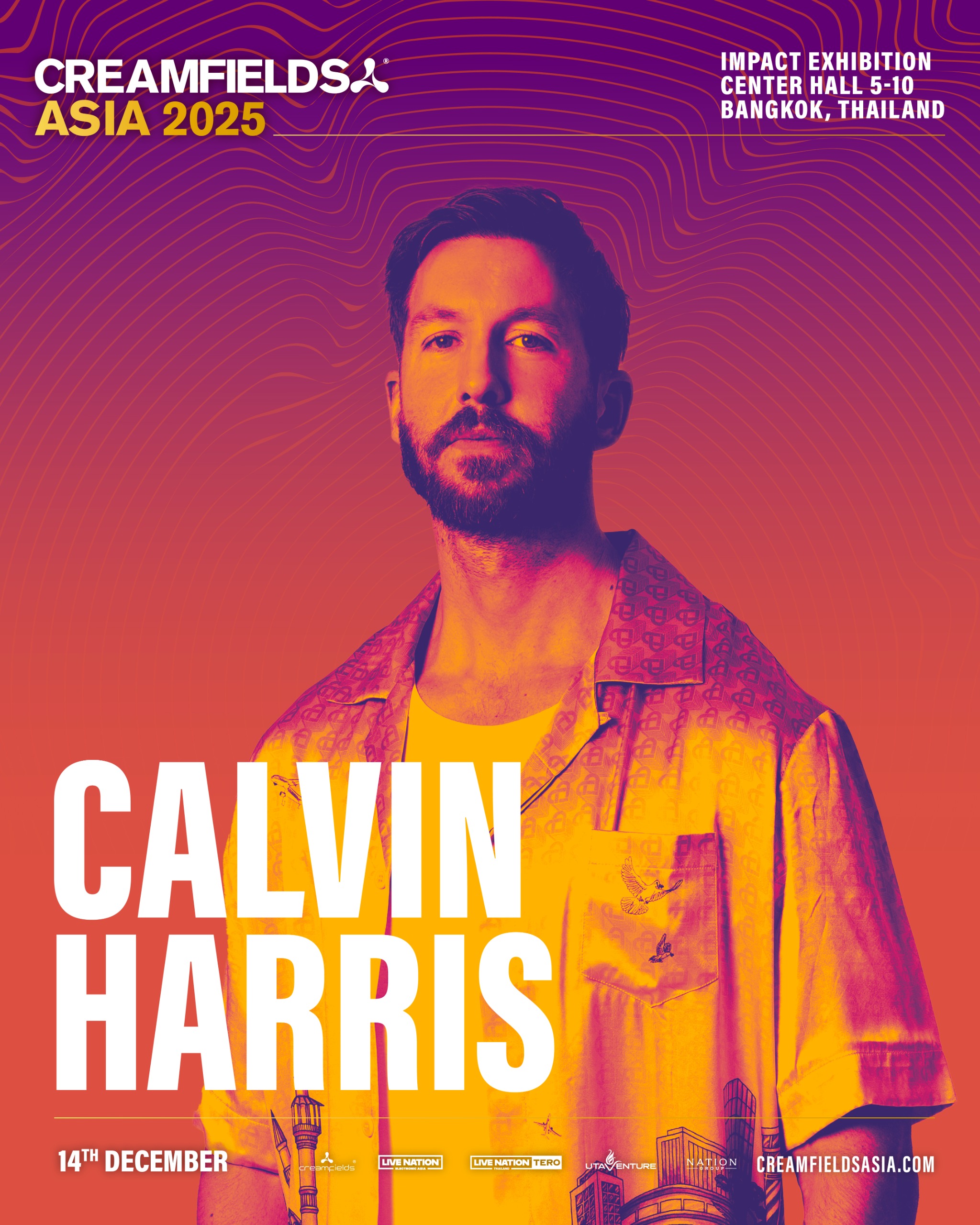Calvin Harris ร่วมงาน Creamfields Asia 2025